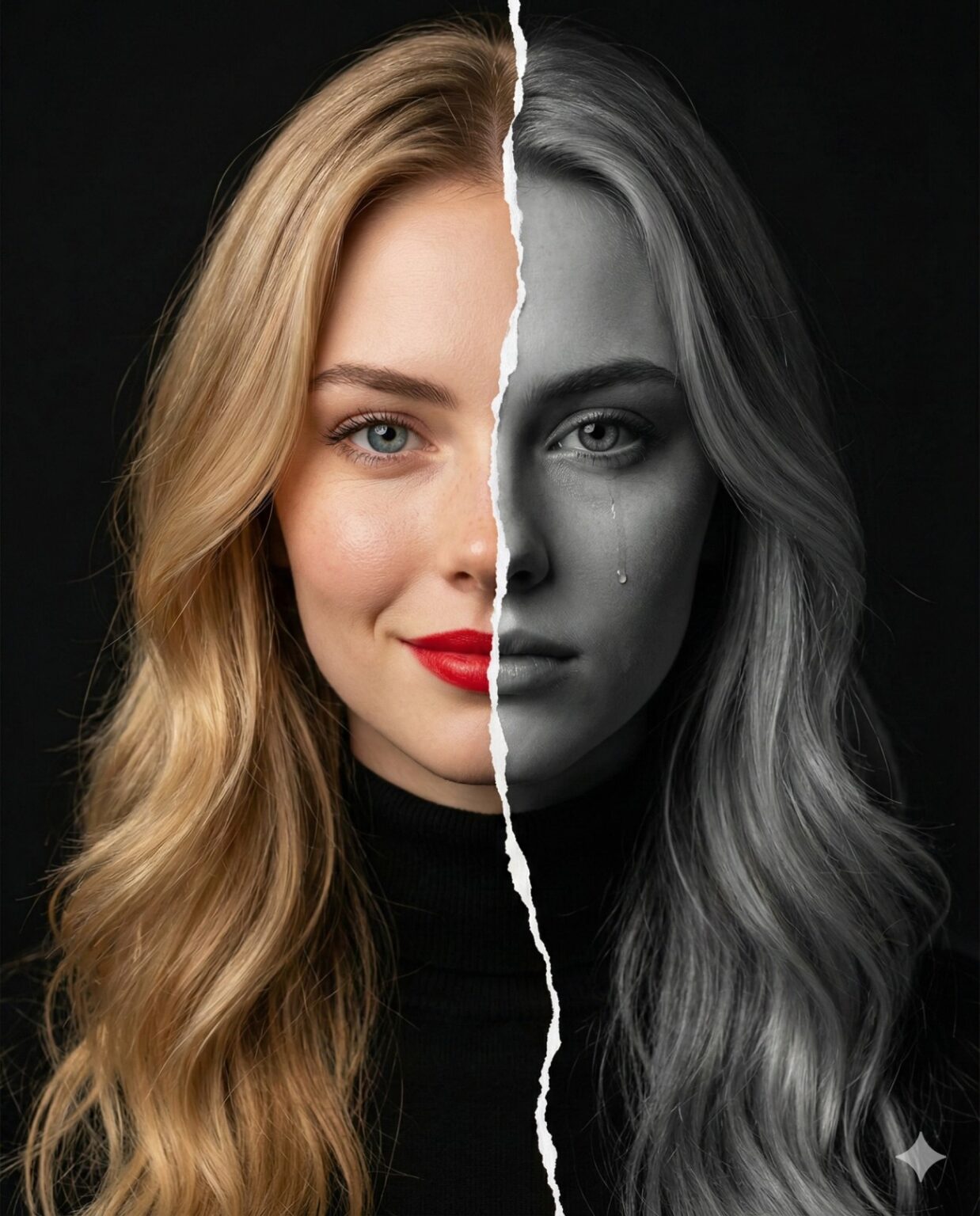 Modern mirror with warm studio AI Photo Editing Prompt for Gemini